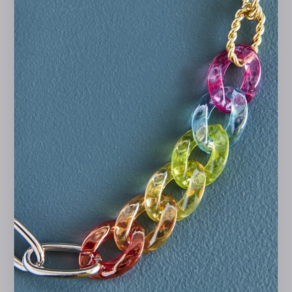 EARTHBOUND | Jewelry | Earthbound Vintage 9s Y2k Rainbow Duo Chain ...